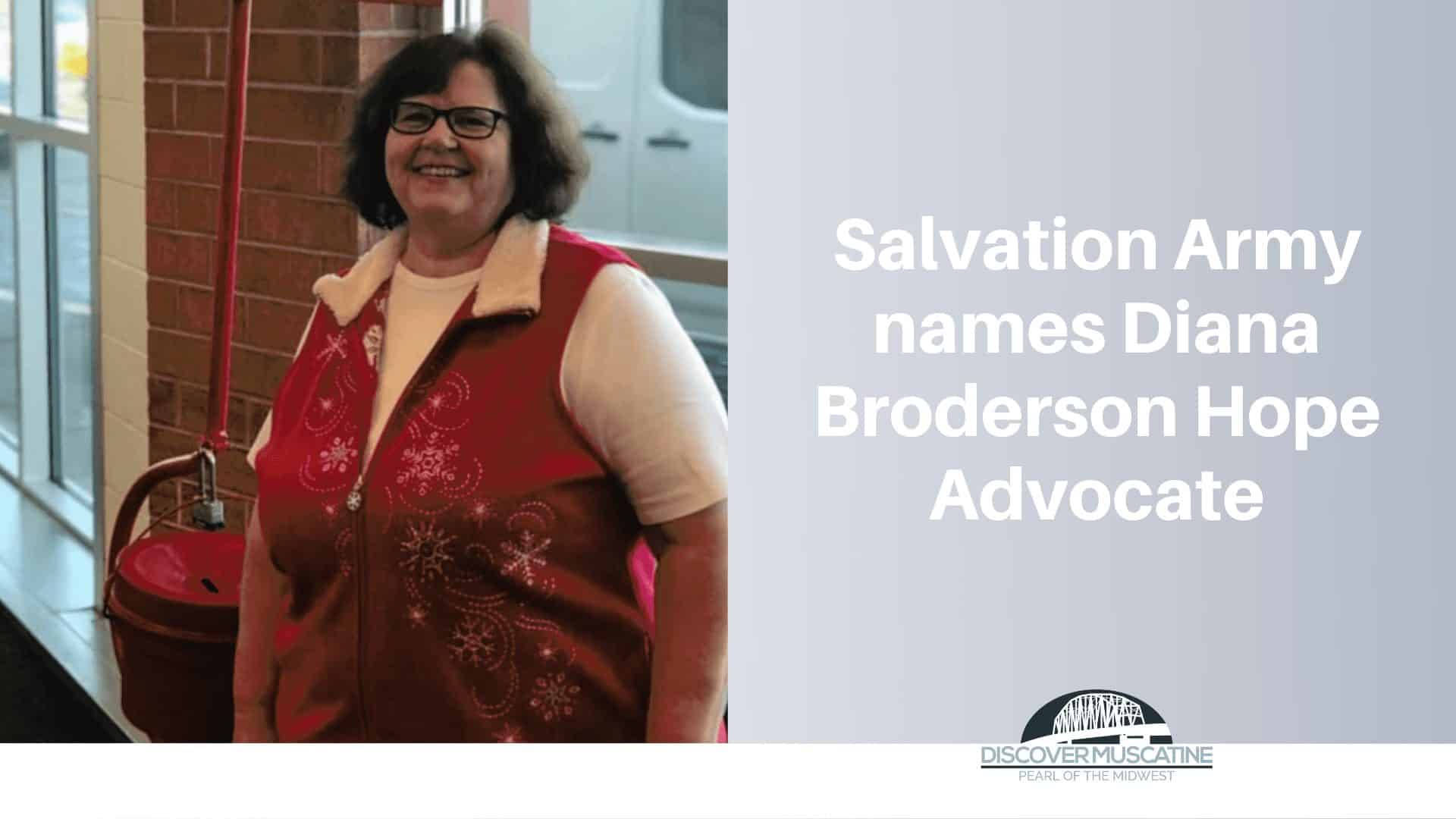 Salvation Army names Diana Broderson Hope Advocate | Discover Muscatine