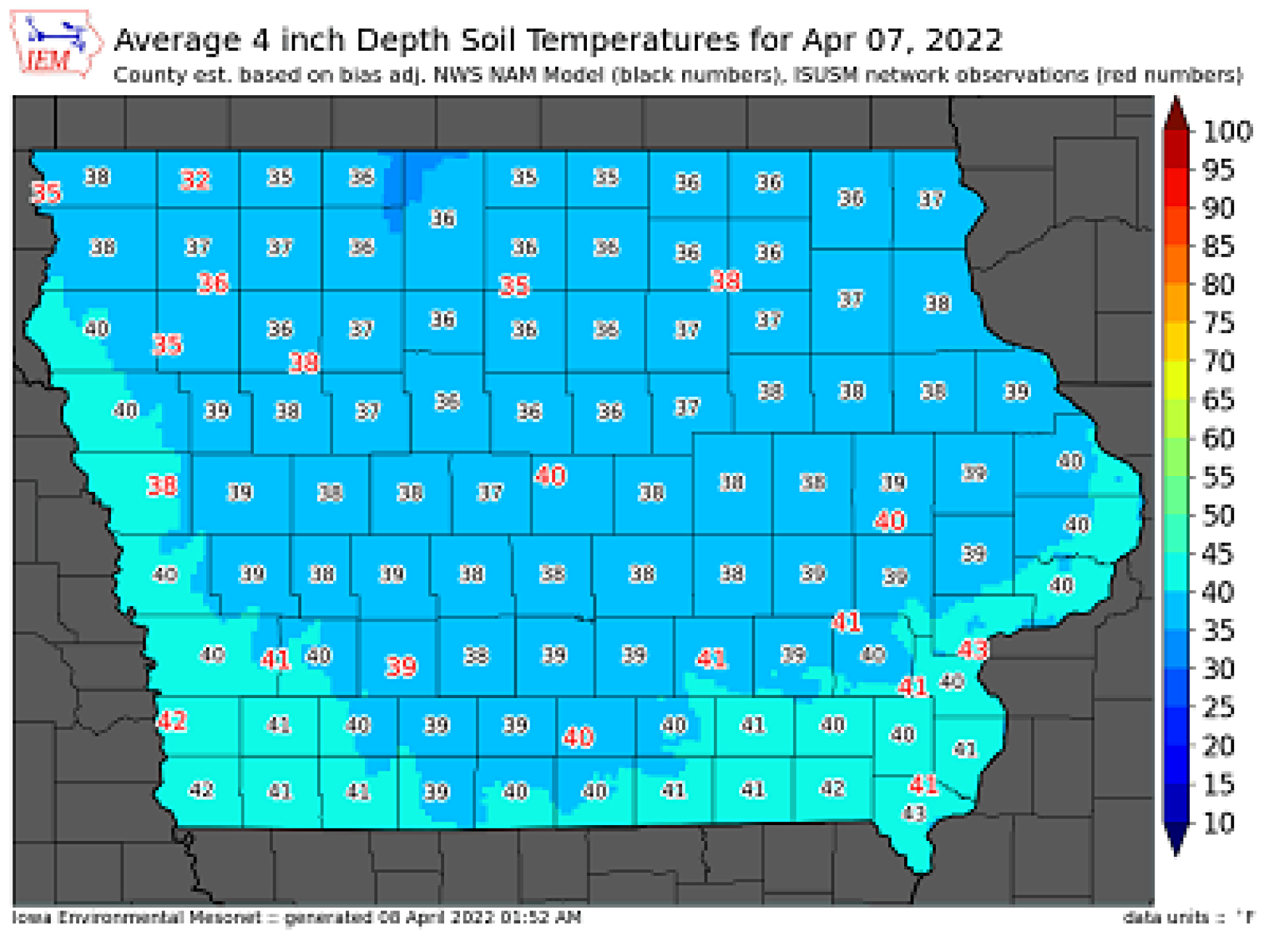 Soil temperature map can guide farmers' planting decisions | Discover ...